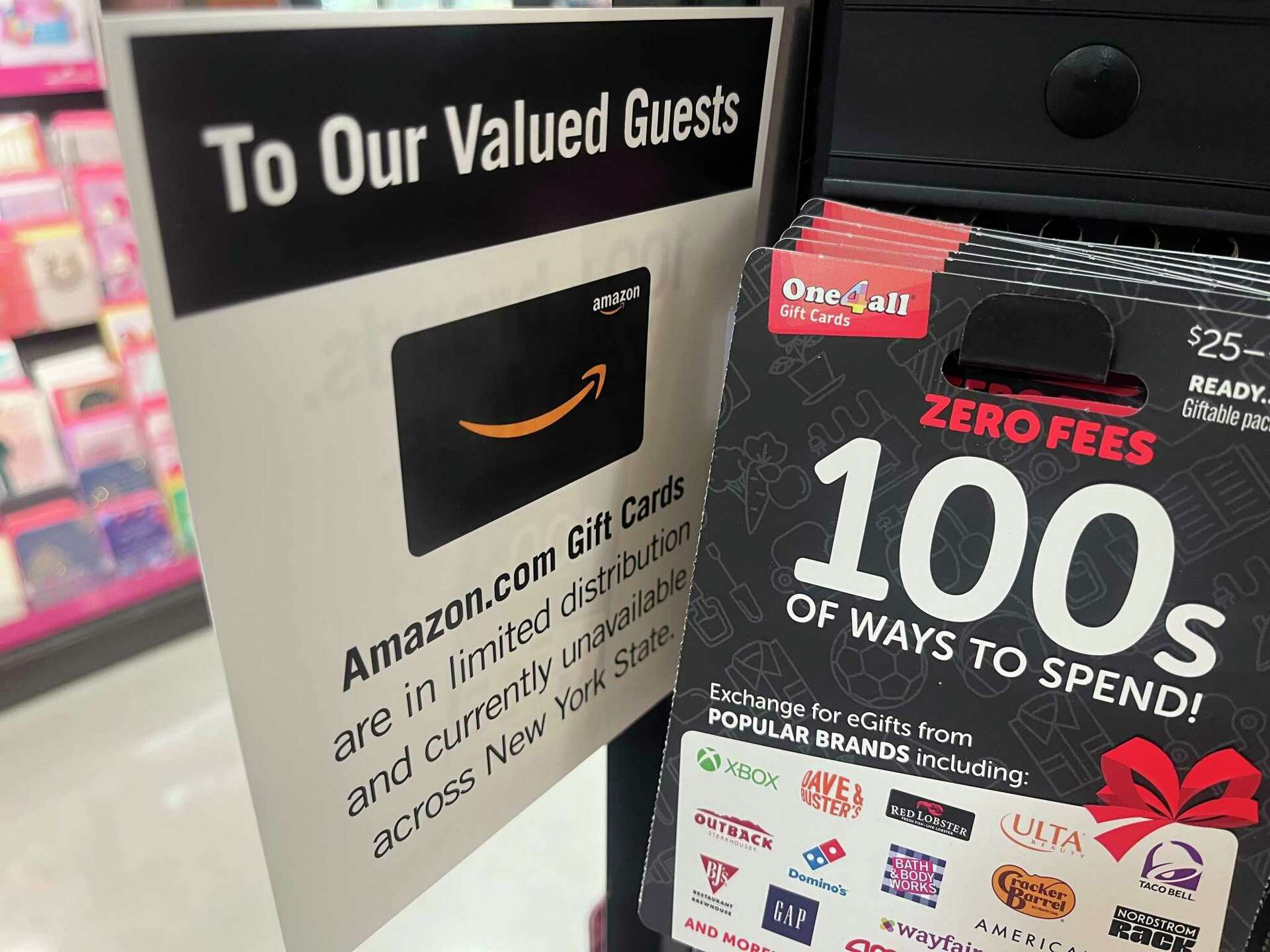 Here's why Amazon pulled gift cards in New York