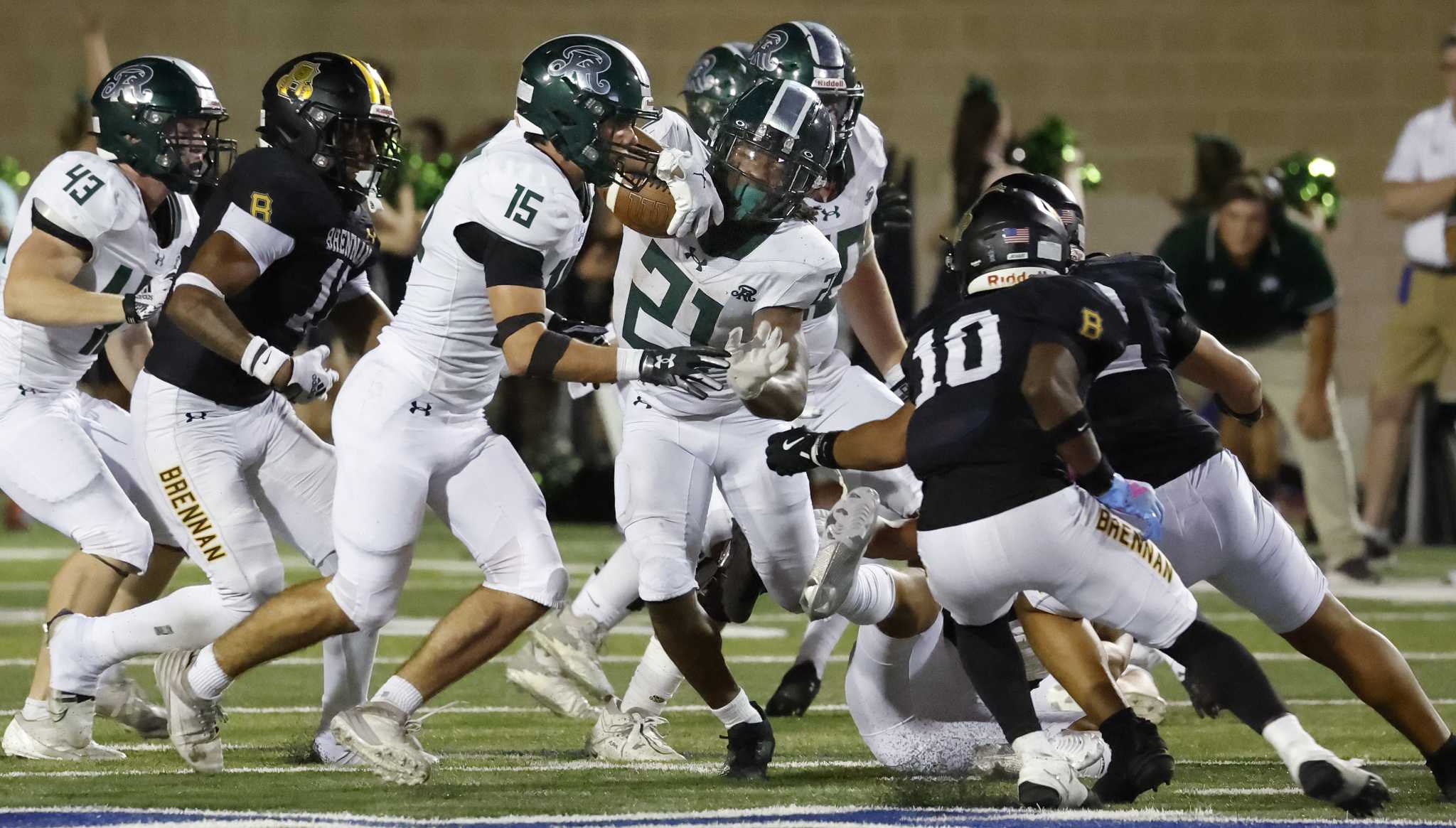 Cole Pryor leads Reagan football to win over Brennan