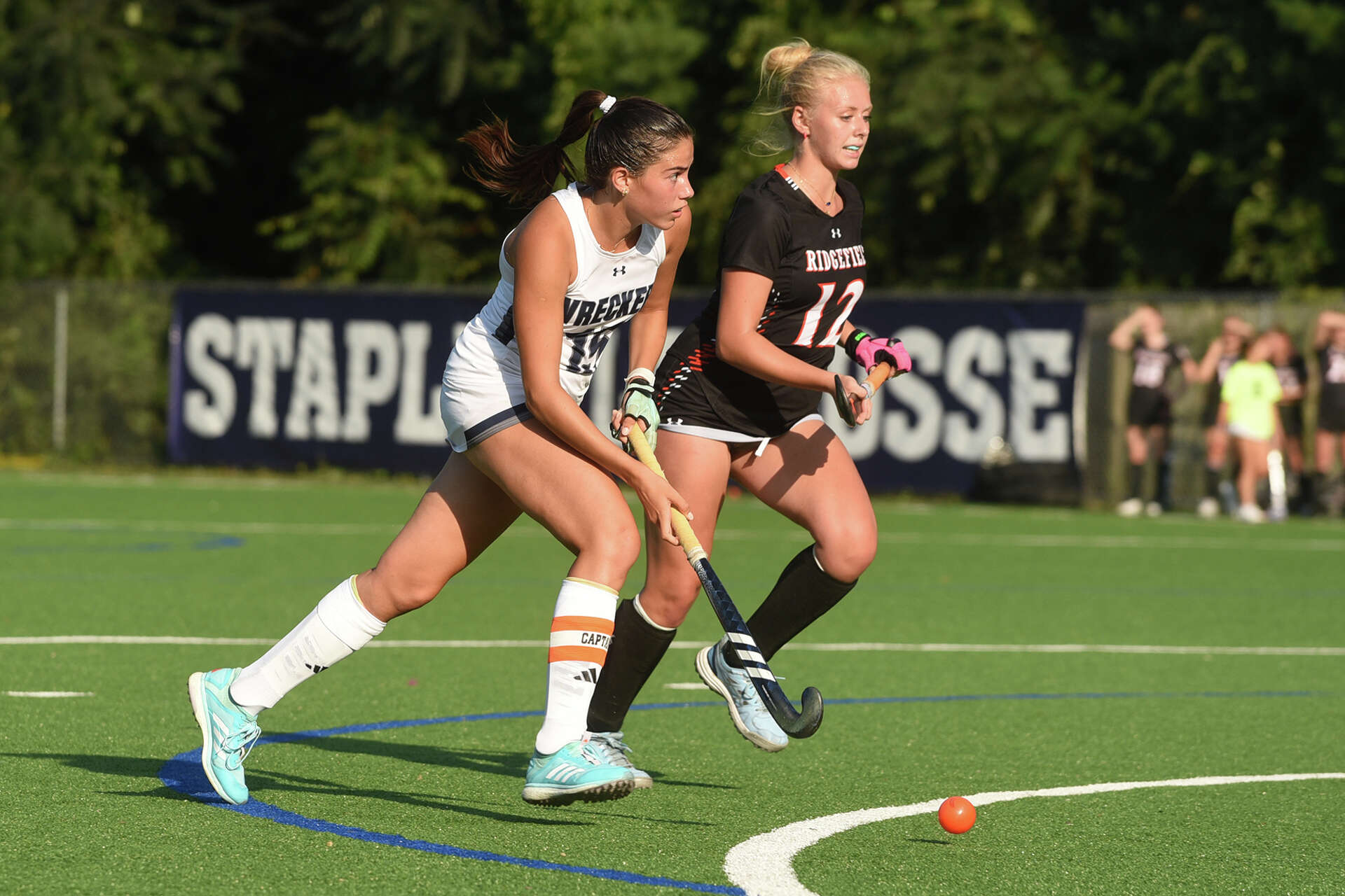 Staples field hockey romps over Ridgefield in 2024 opener