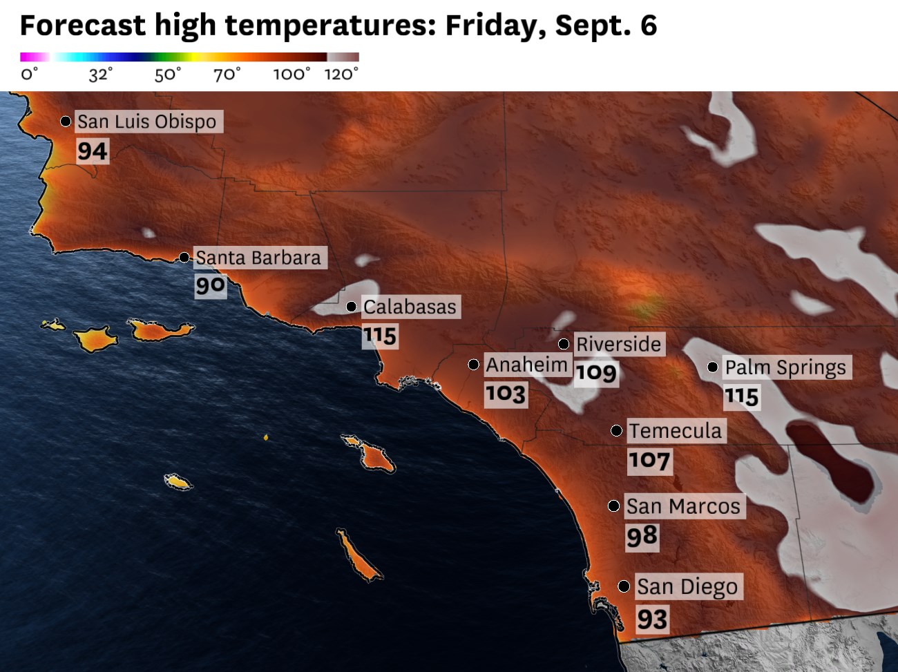 California heat wave sends hottest weather in years to these areas
