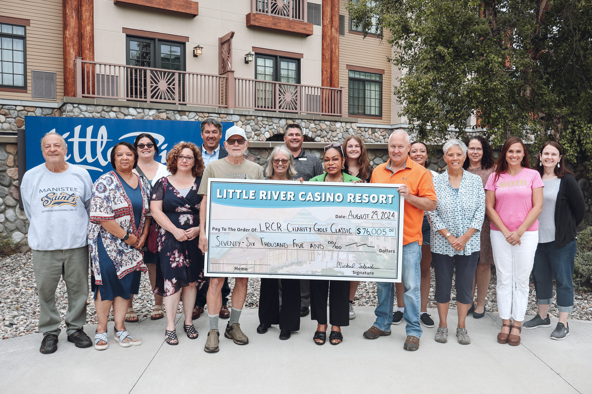Little River Casino golf outing raises $76K for Manistee charities