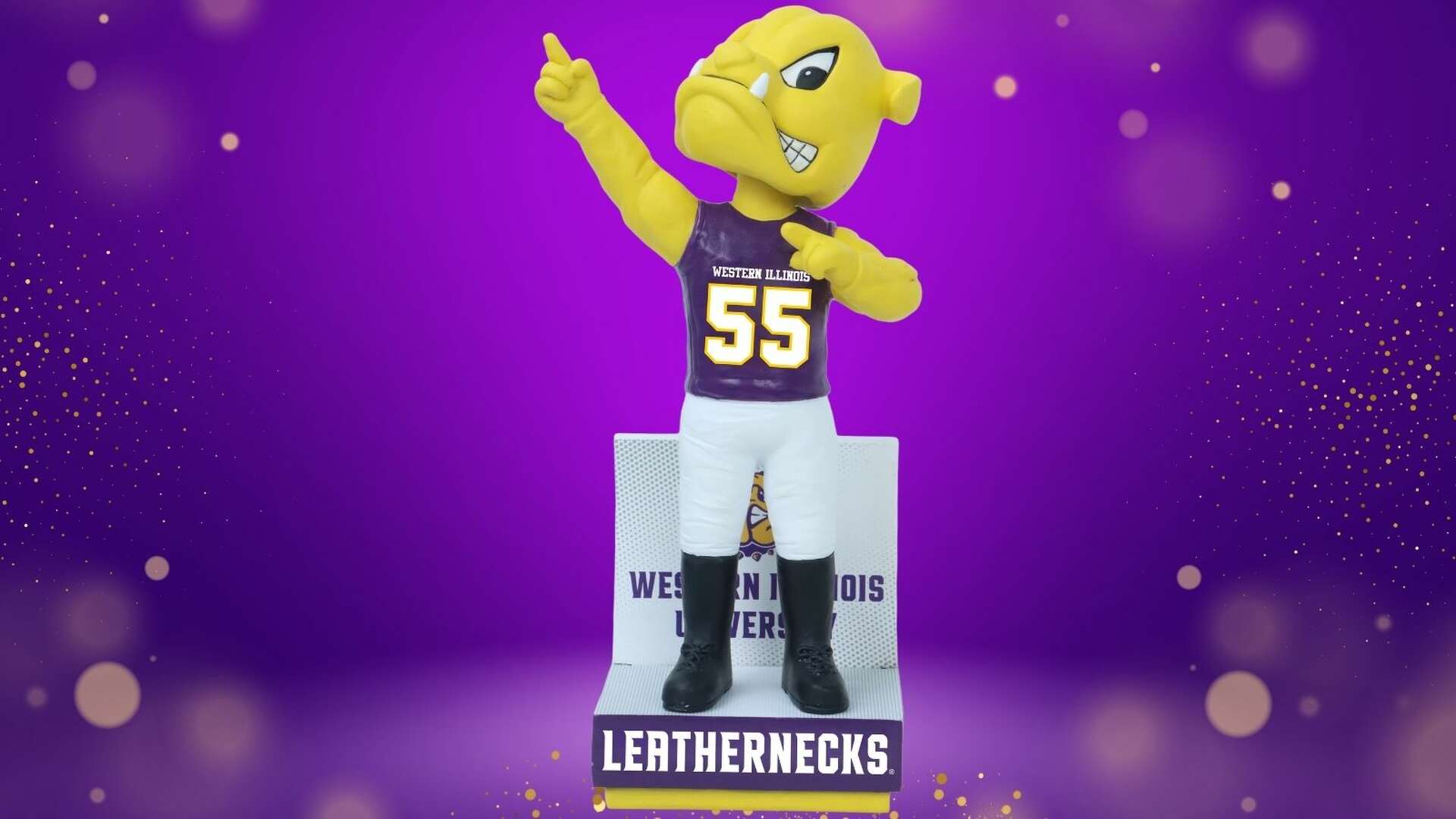 Western Illinois University's mascot honored with bobblehead