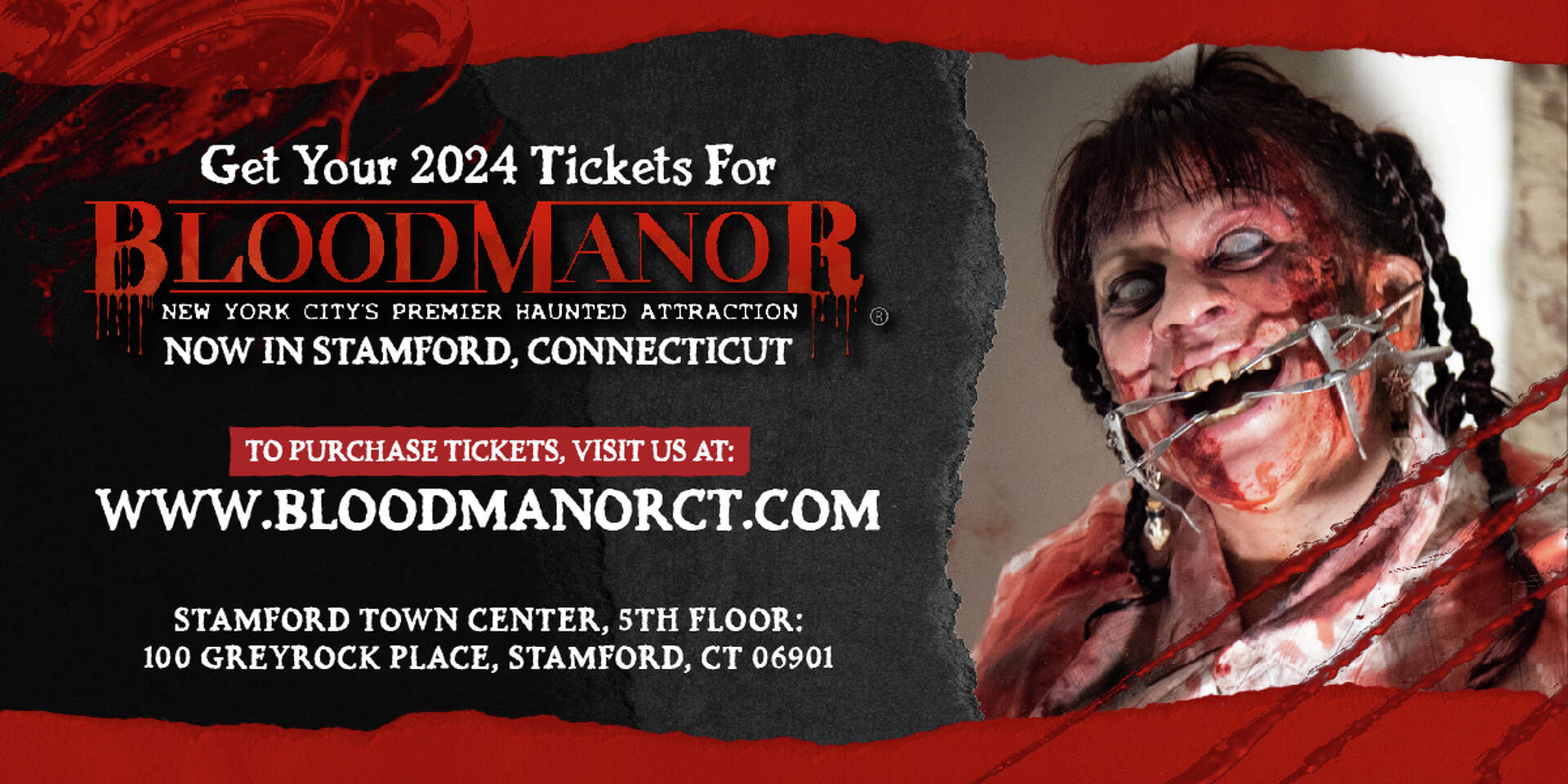 Stamford mall transforms into haunted house Blood Manor for Halloween
