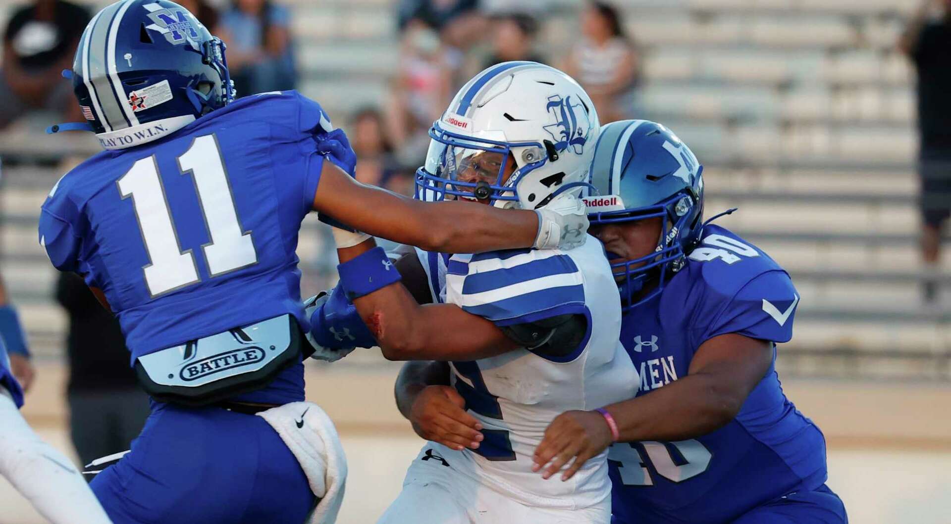 Dylan Llamas leads Lanier football to rout of Memorial