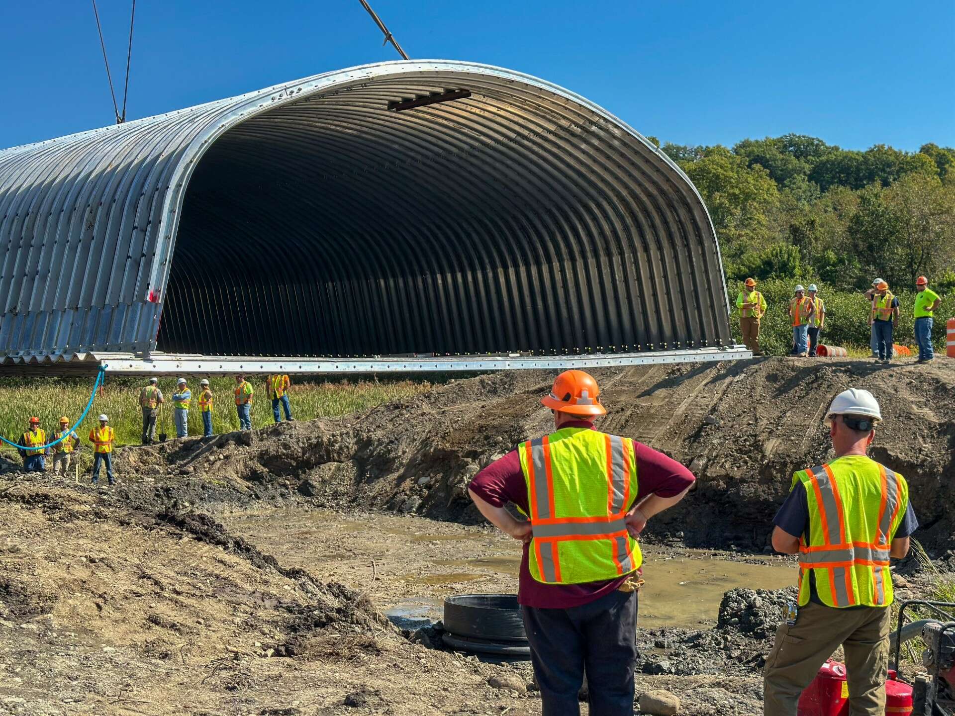 Washington County DPW installs massive culvert