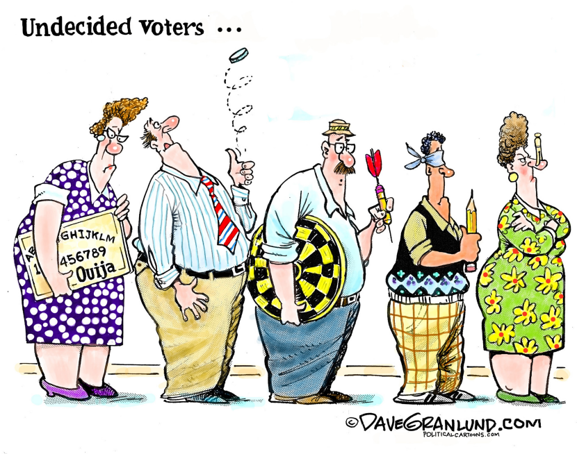 Opinion cartoon: Undecided