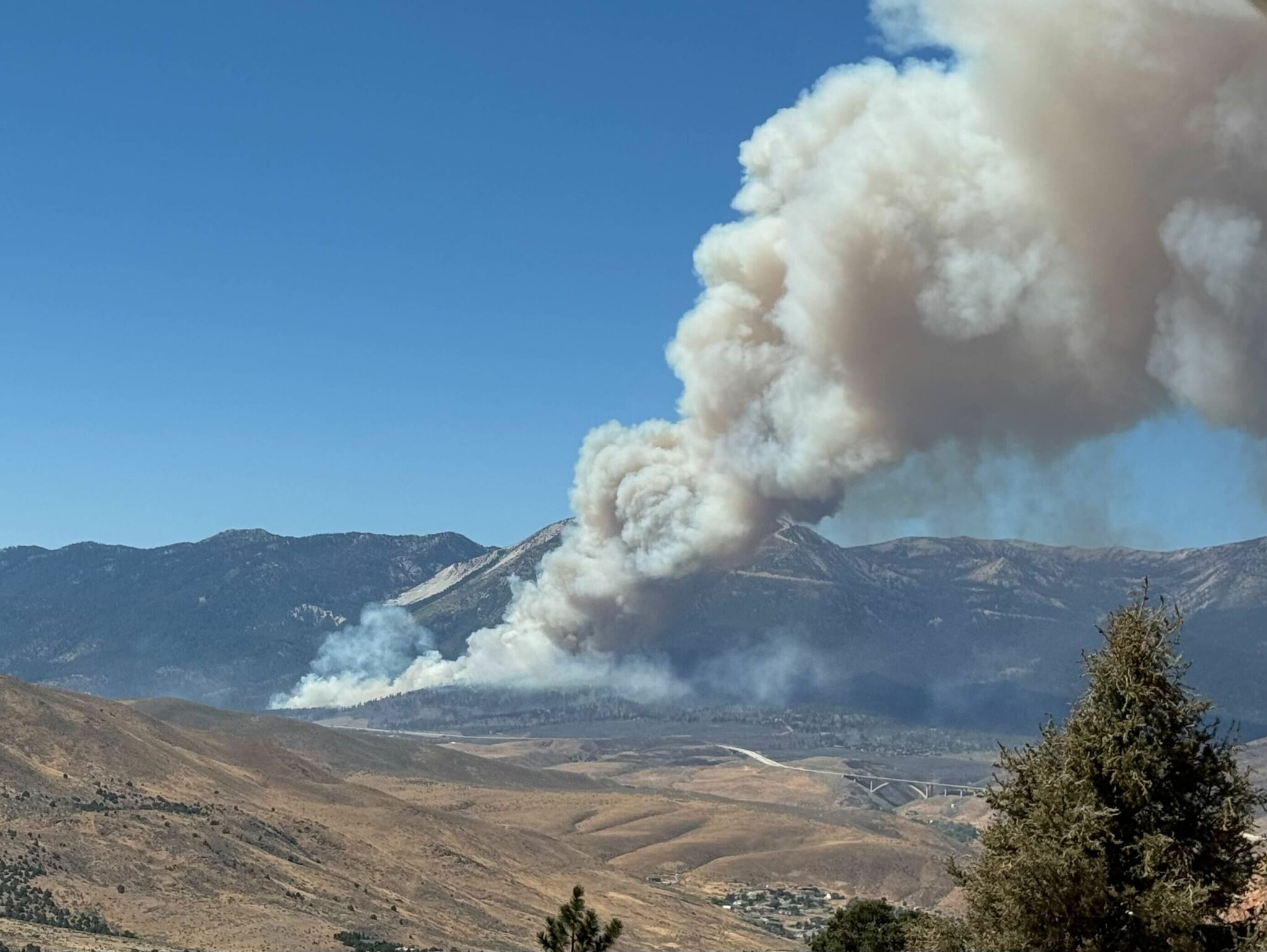 Up to 14,000 evacuated ahead of wildfire burning south of Reno