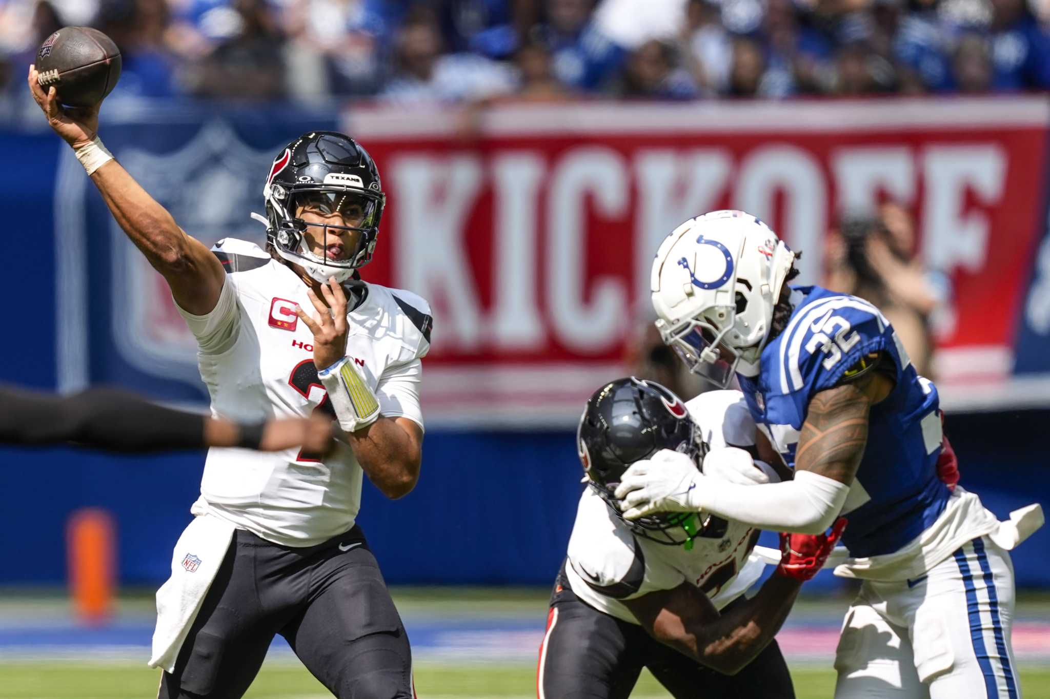 Pat McAfee raves about Texans' C.J. Stroud's third-down throw