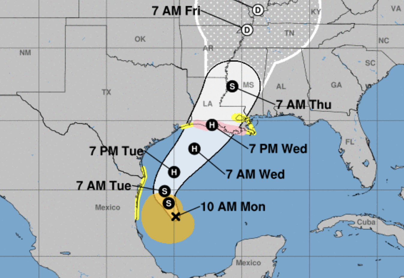 Tropical Storm Francine officially forms in Gulf of Mexico