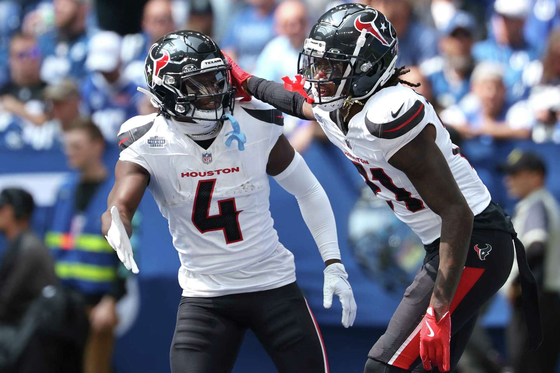 Texans' Kamari Lassiter jokes about giving jersey to Adonai Mitchell