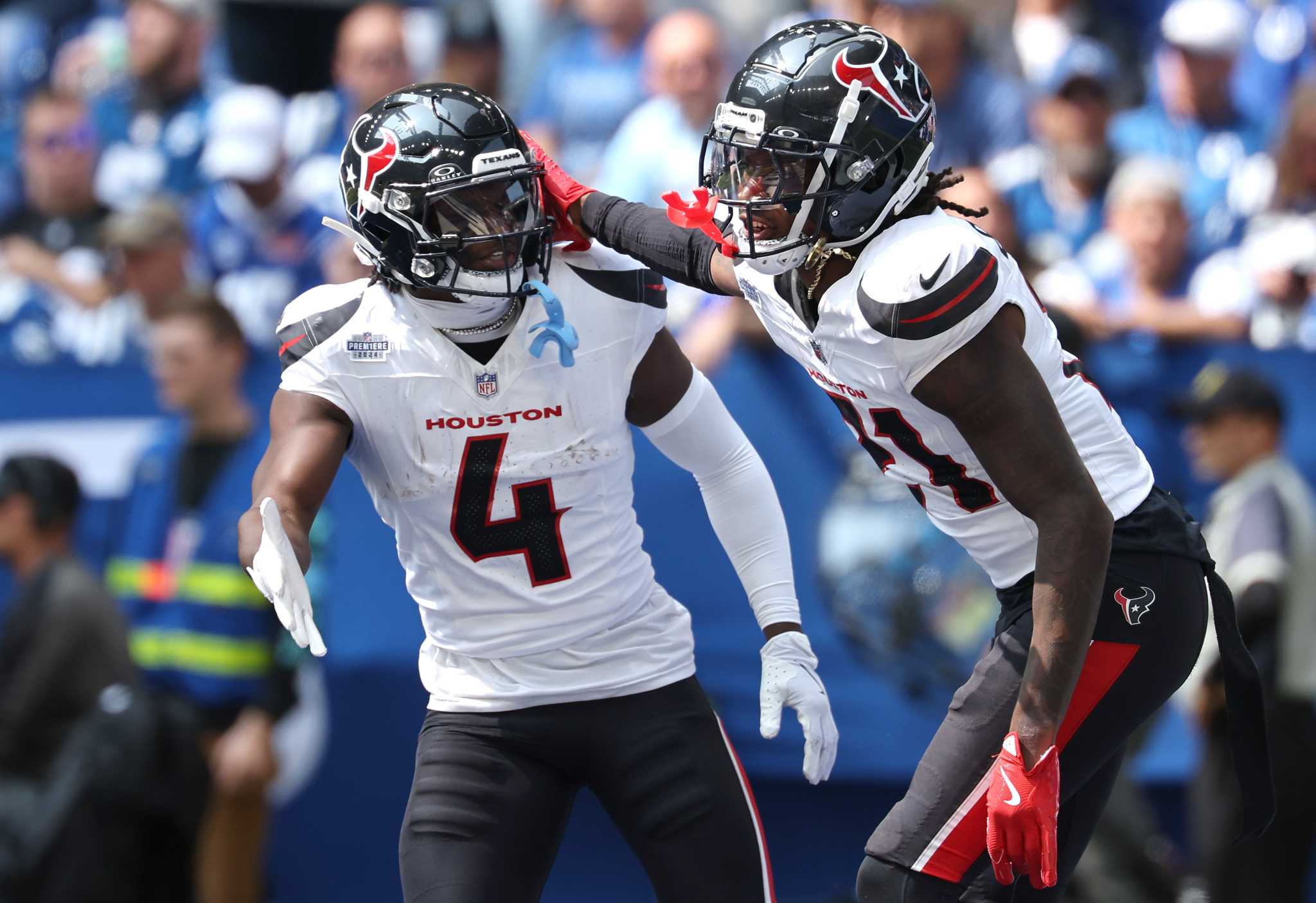 Texans' Kamari Lassiter jokes about giving jersey to Adonai Mitchell