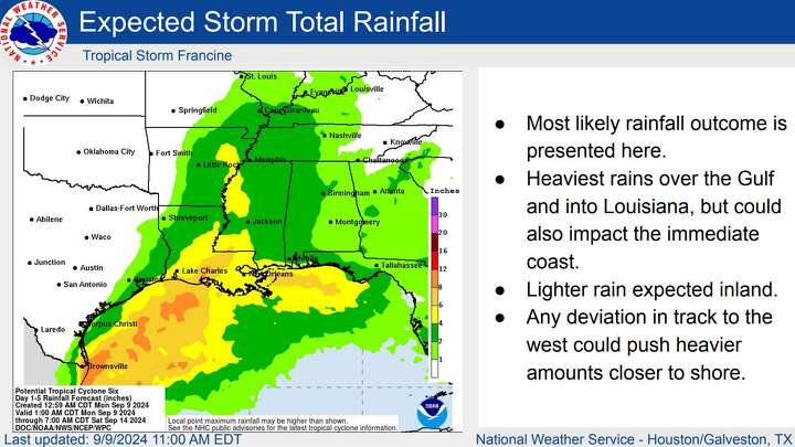 Tropical Storm Francine: A timeline of Houston and Texas impacts