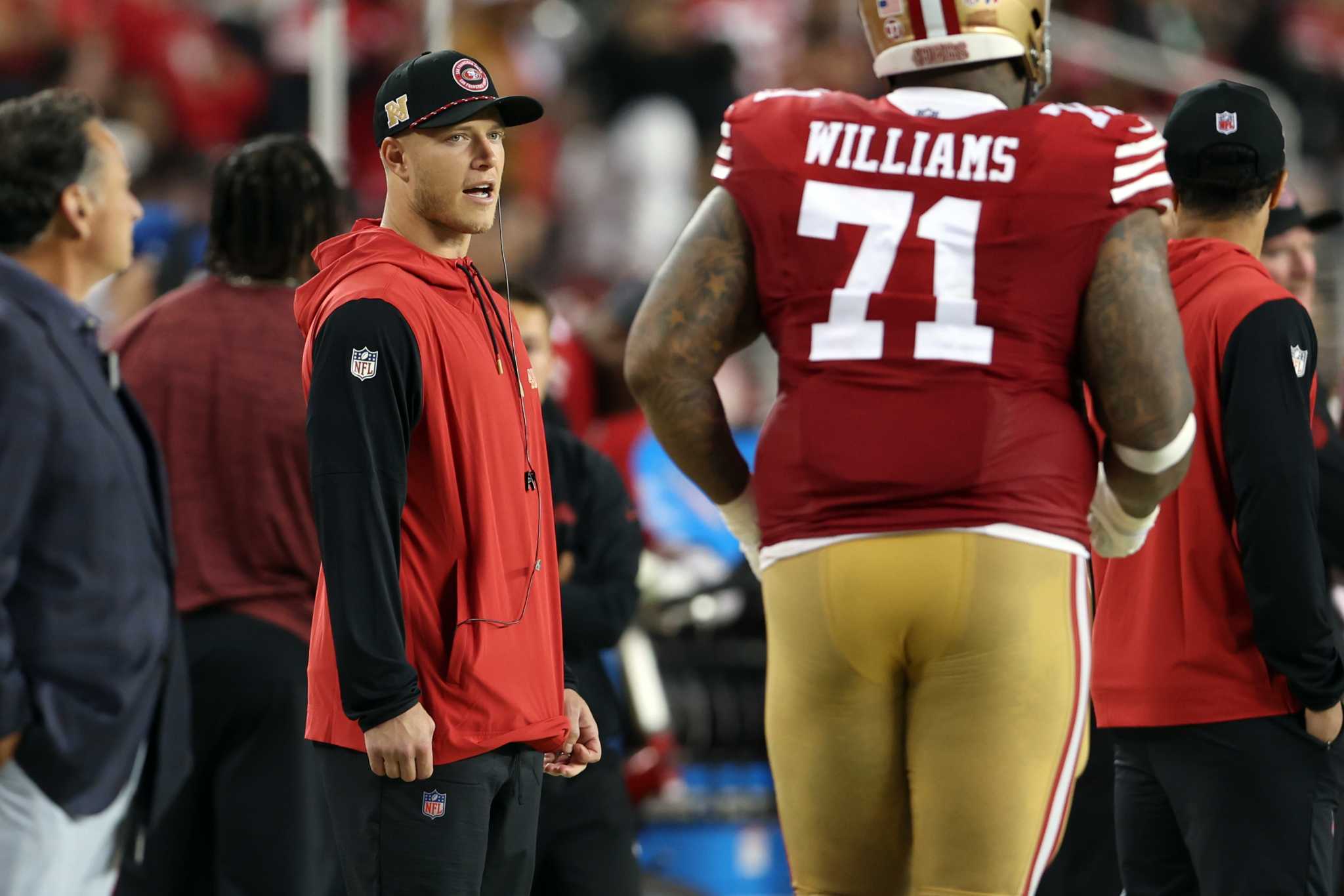 49ers’ Christian McCaffrey has Achilles tendinitis, is day-to-day
