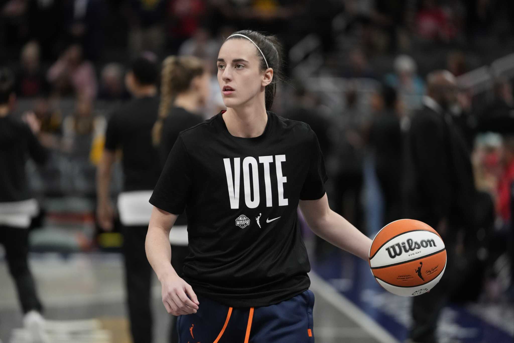 Caitlin Clark hits a button, and a symbol evolves | Finger
