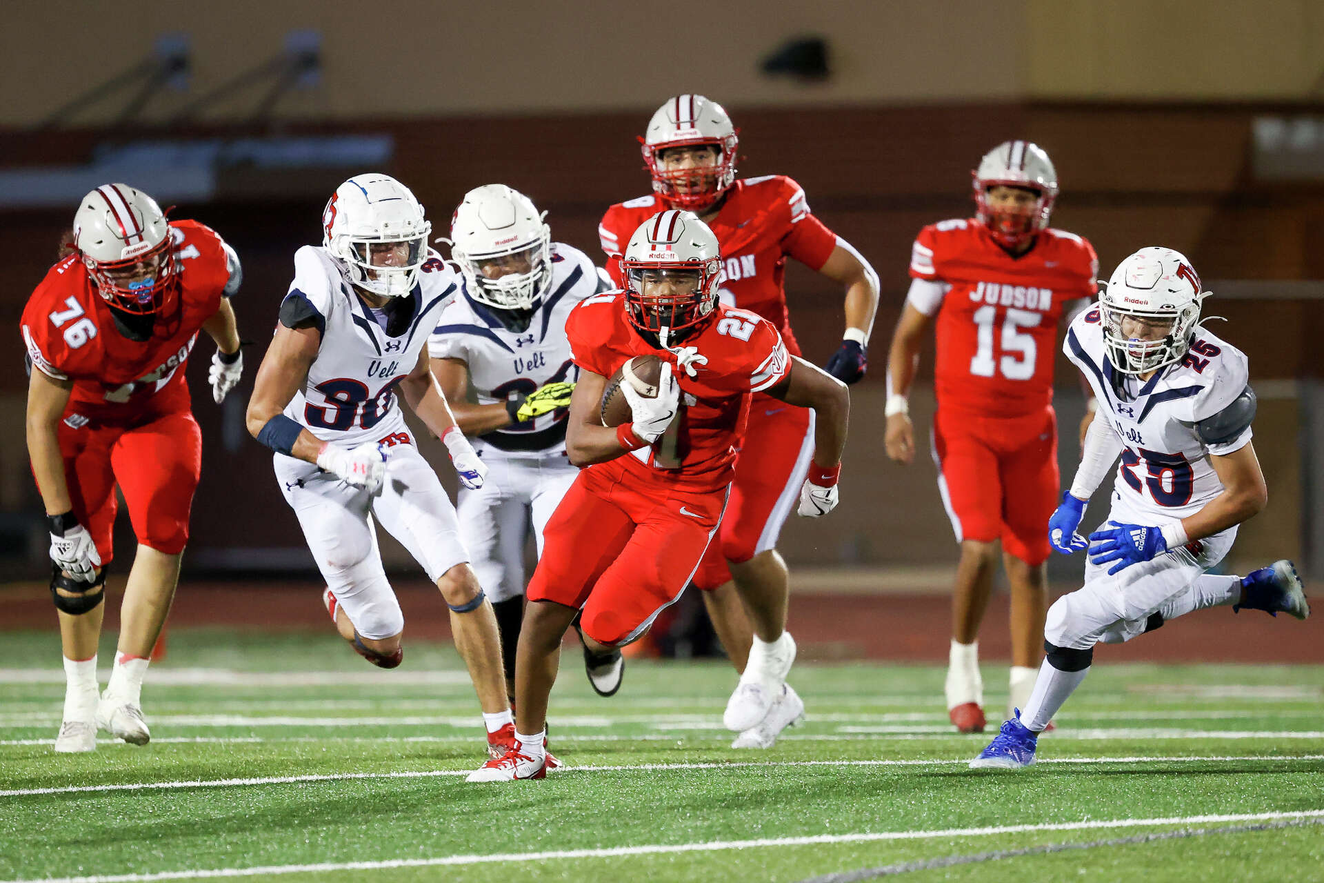 Roosevelt football forces Judson into five turnovers in win