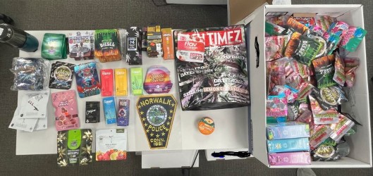 Norwalk police find hundreds of THC products, marijuana at smoke shop