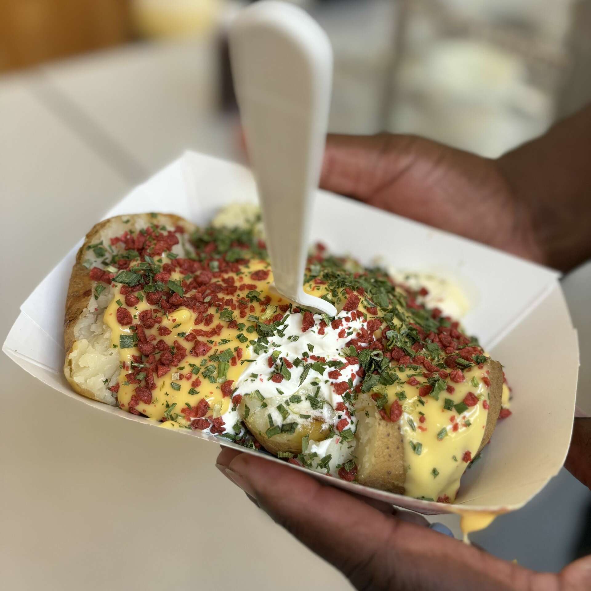 On Big E opening day: Peanut butter pizza and fancy broccoli
