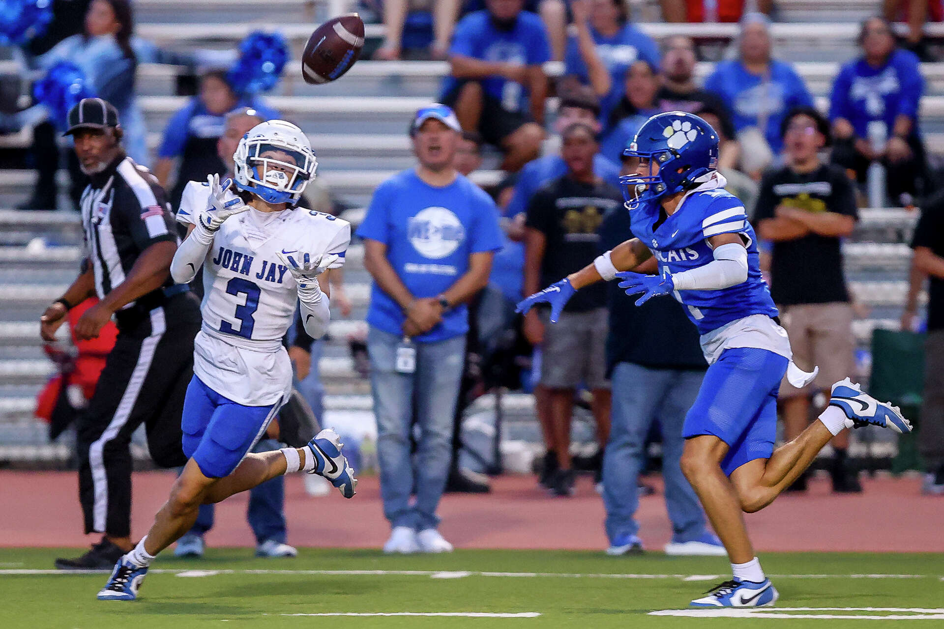 Jay football pushes past South San in district opener