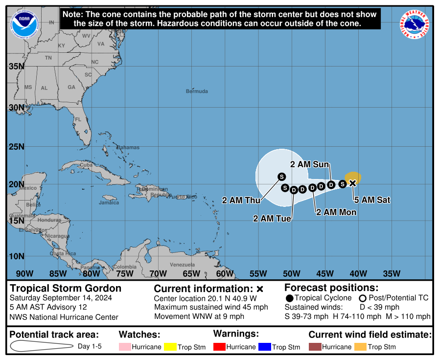Tropical Storm Gordon forms. Here's what Houston needs to know