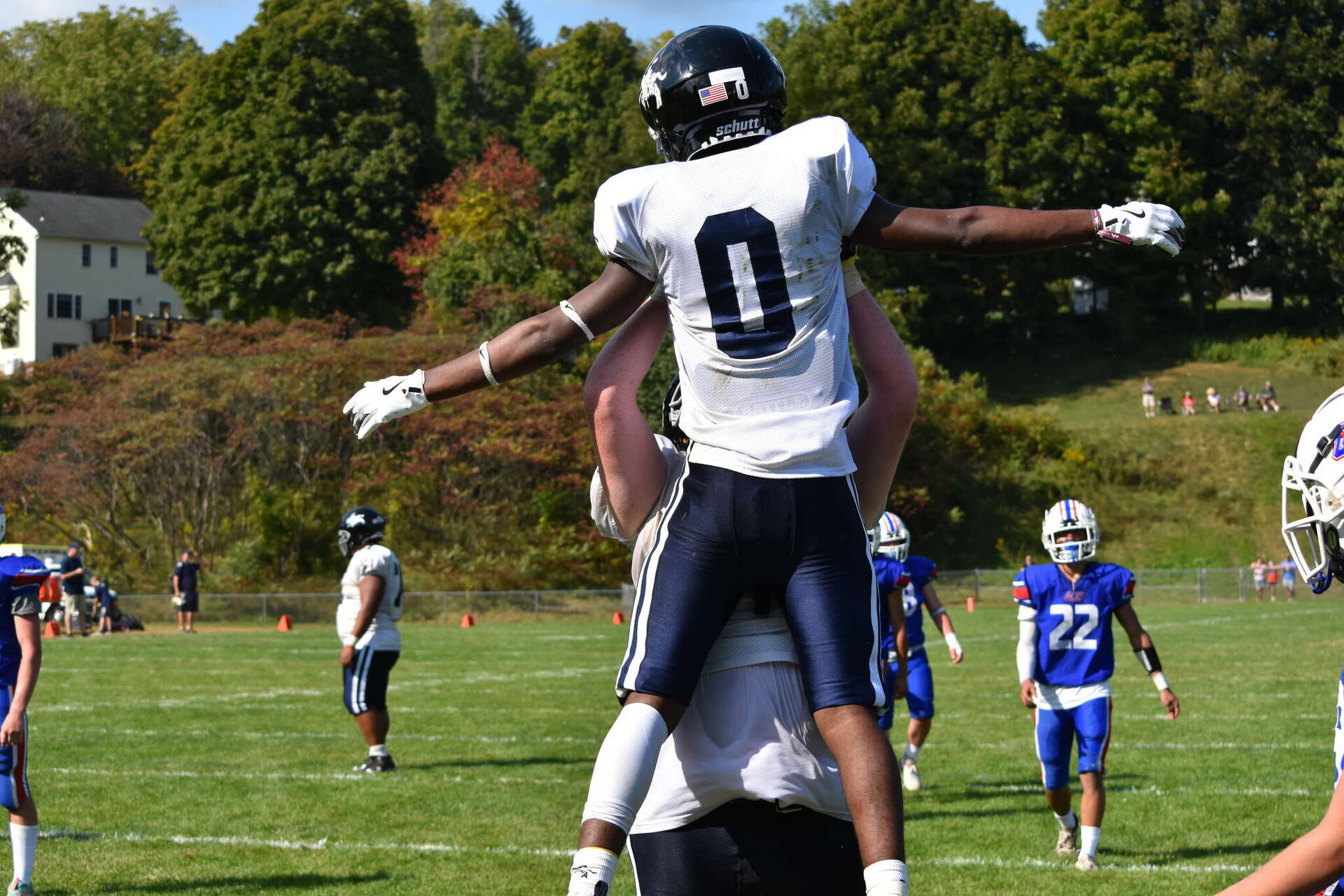 Ansonia High School defeats GNH in NVL football opener