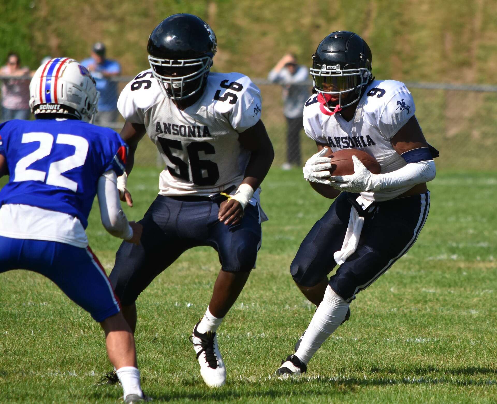 Ansonia High School defeats GNH in NVL football opener