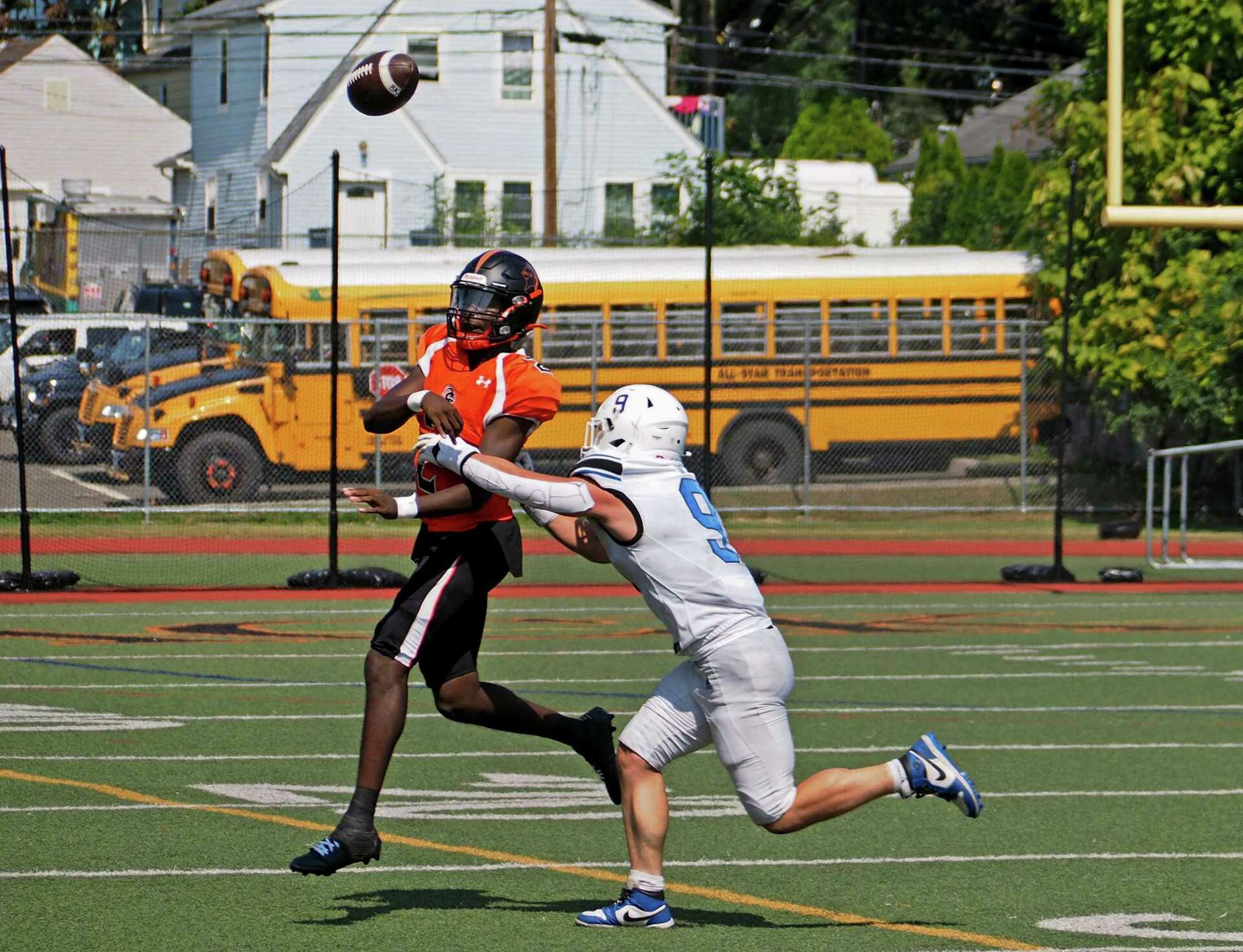 Newtown football defeats Stamford behind quarterback Ryan Schoffstall