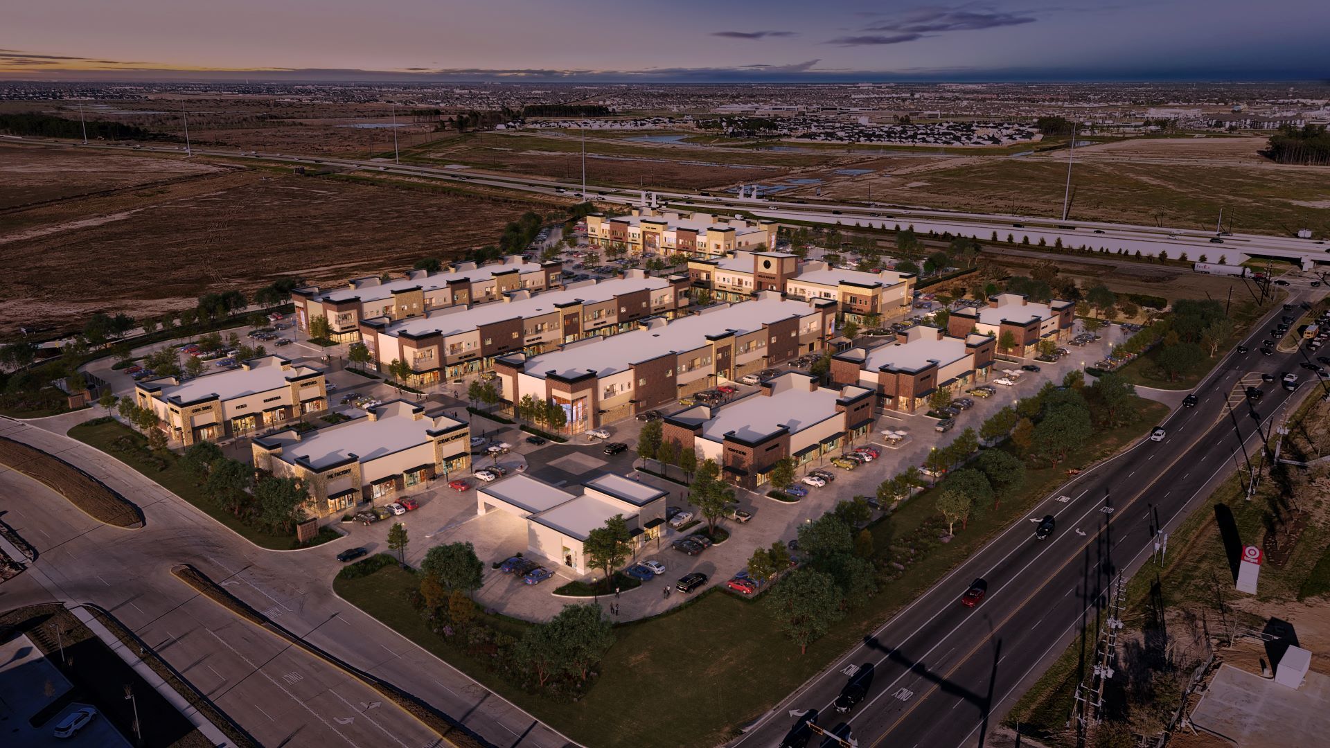 New mixed-use development in the Houston suburbs springs up