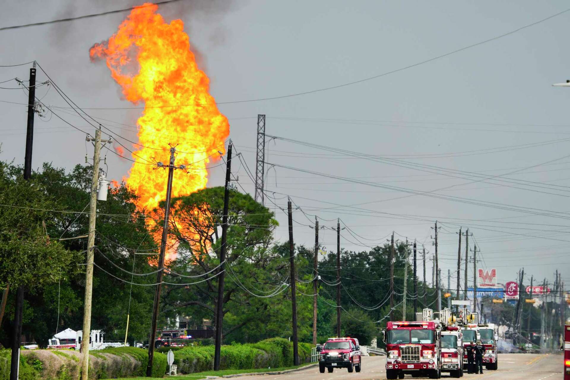La Porte pipeline fire: What to know about evacuations, road closures