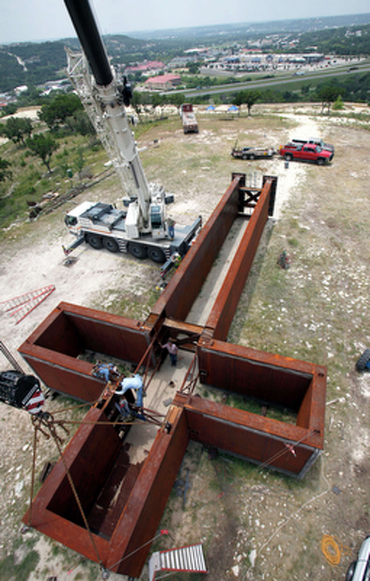 'Empty Cross' raised near Kerrville