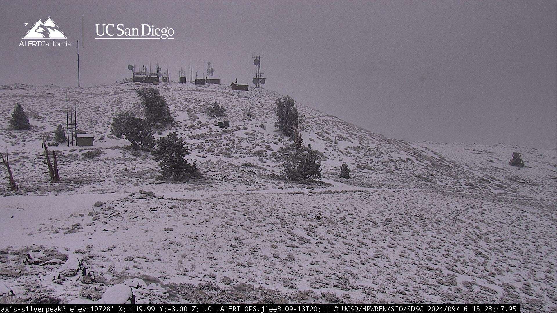 Rare cool air mass brings early snow to Sierra Nevada, Yosemite