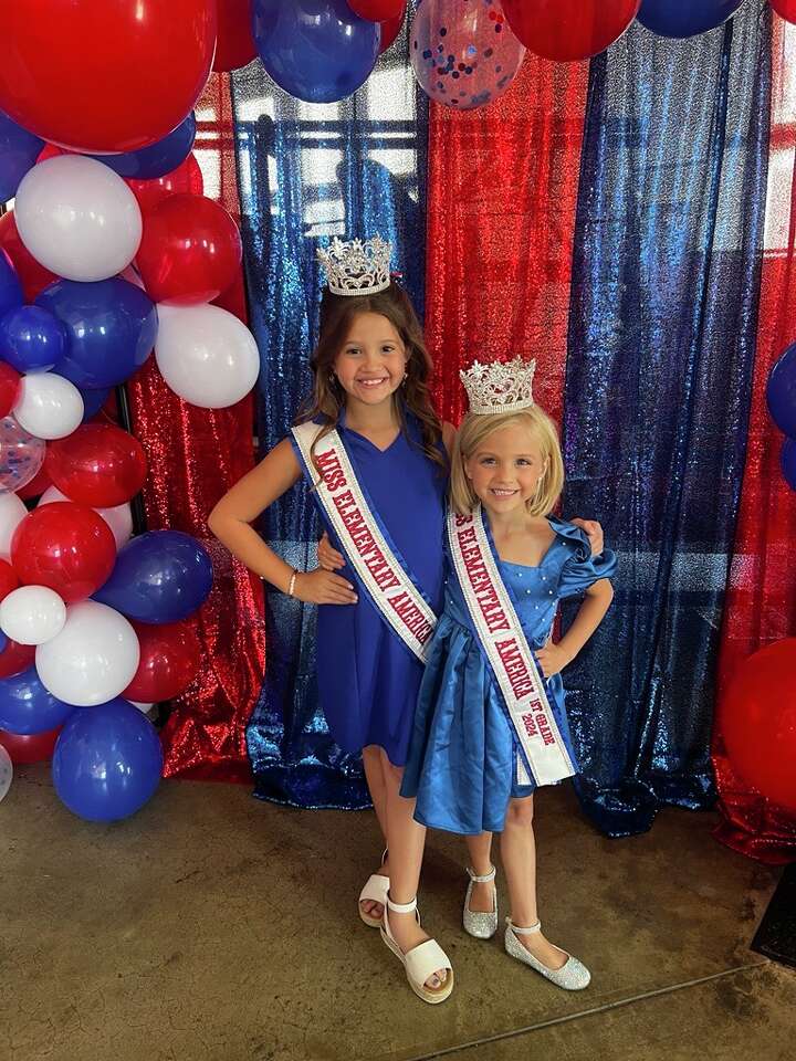 Miss Elementary America winners Millie Jean Melancon and Anslee Guy