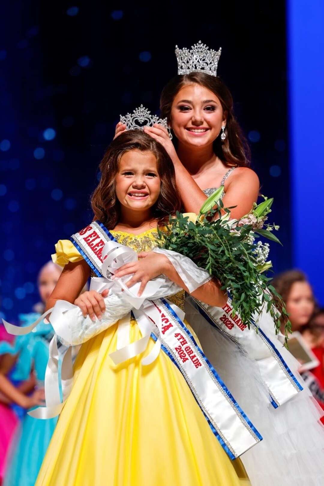 Miss Elementary America winners Millie Jean Melancon and Anslee Guy