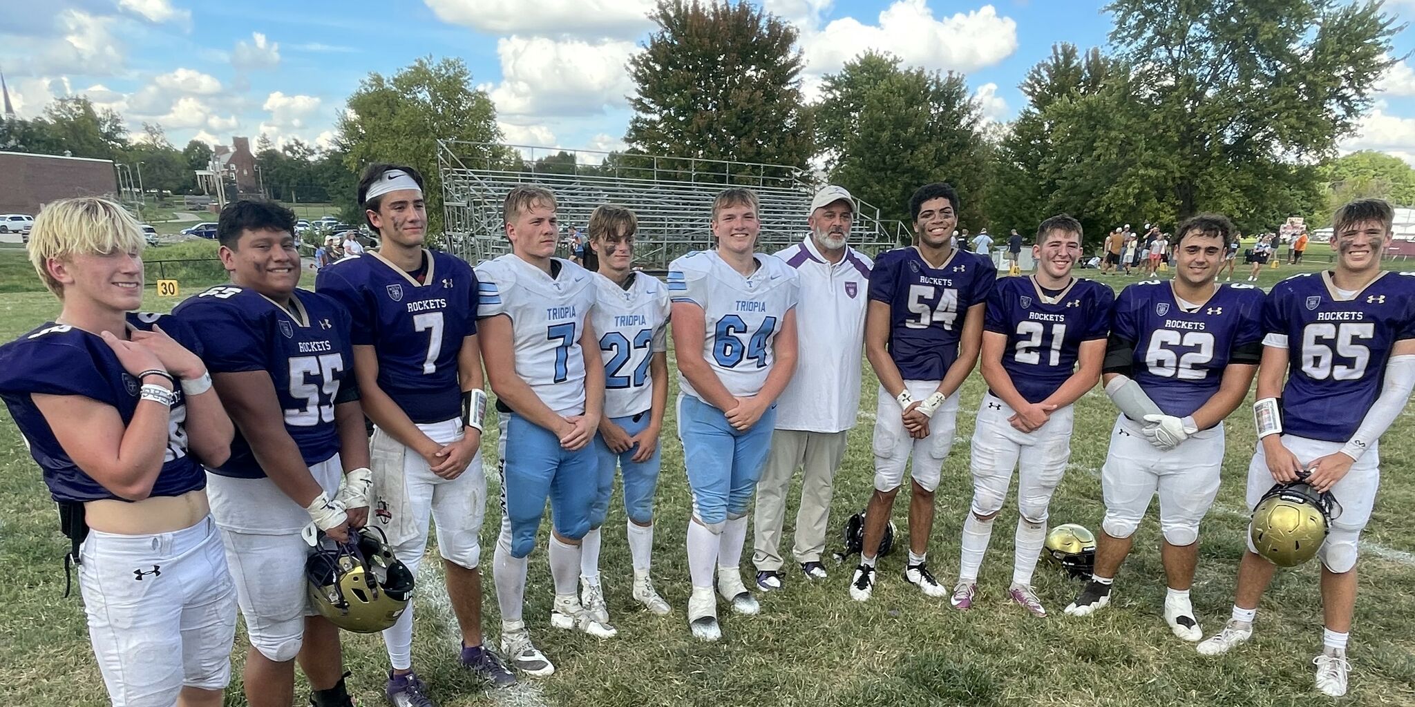 Triopia and Routt football game reunites former teammates