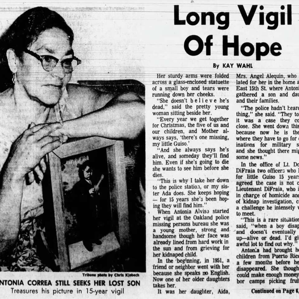 A Bay Area boy kidnapped from a park in 1951 was just found alive