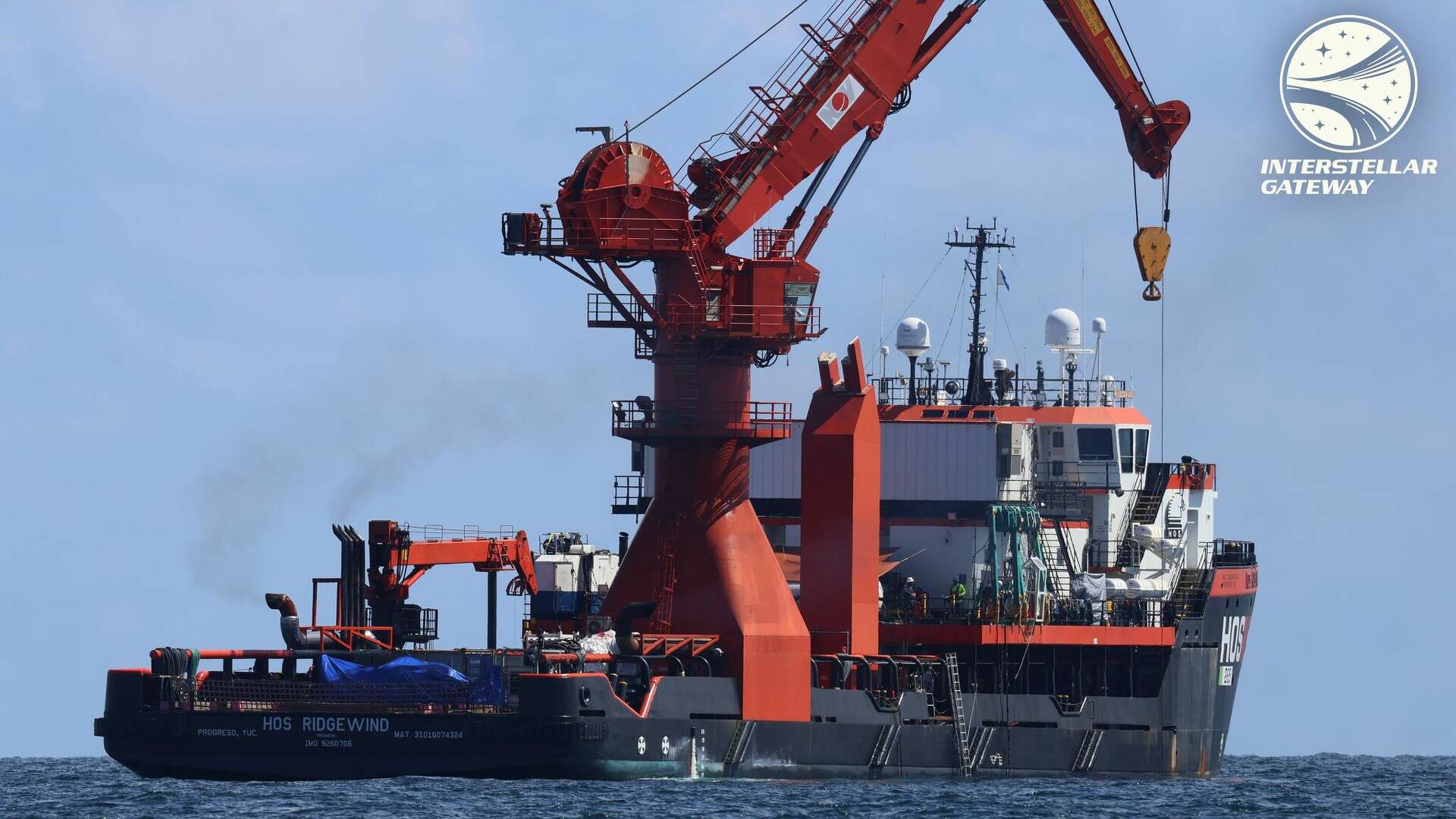 SpaceX was pulling sunken Starship booster from the Gulf off Starbase