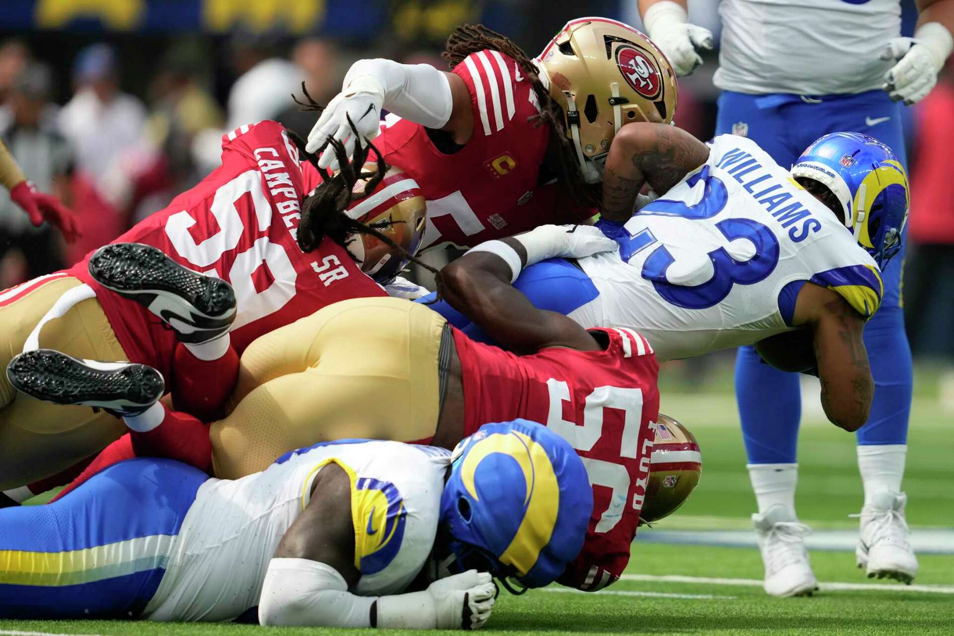 49ers blow late lead, lose 27-24 to Rams, waste Jauan Jennings’ 3 TDs