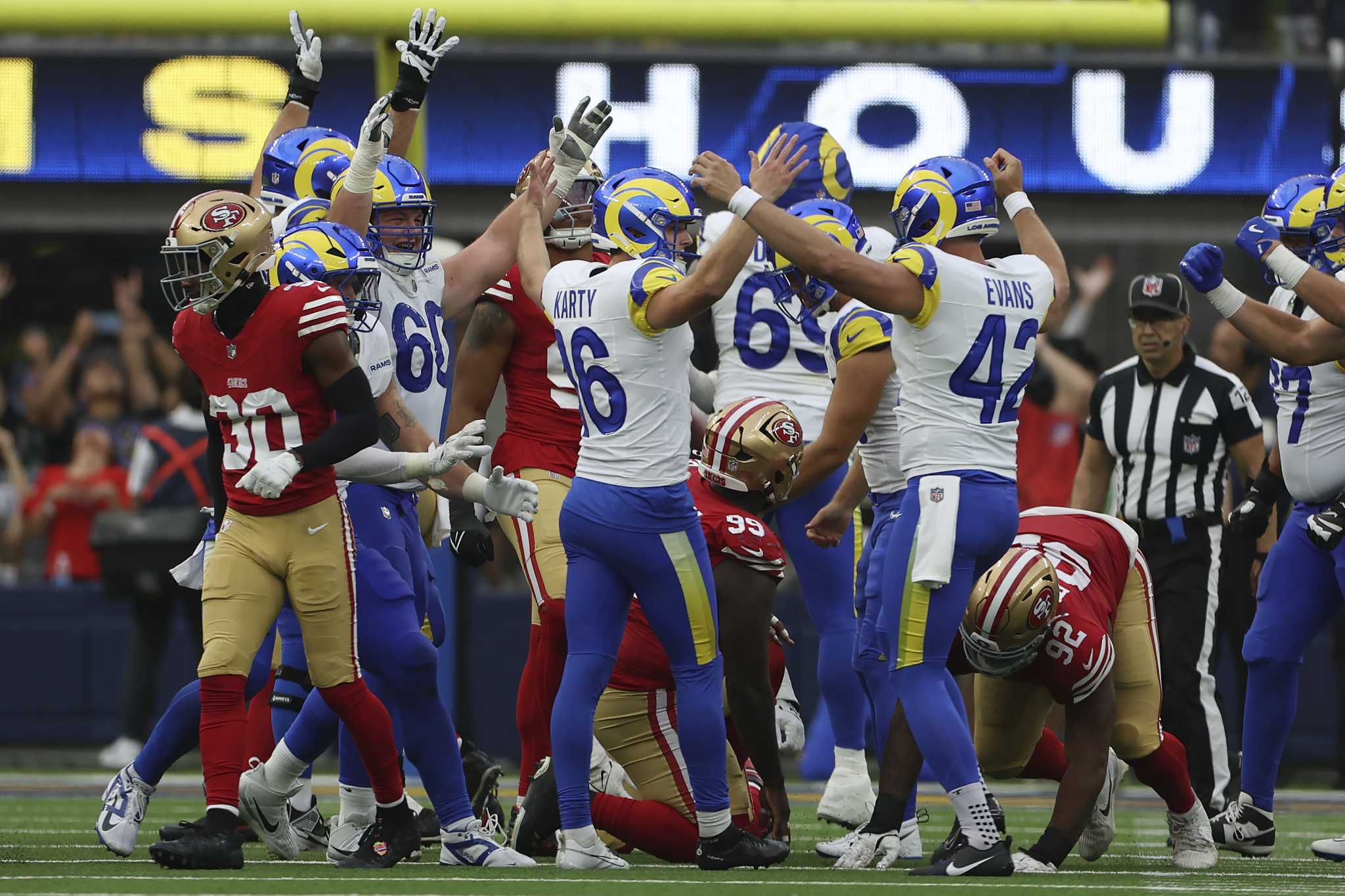 49ers blow late lead, lose 27-24 to Rams, waste Jauan Jennings’ 3 TDs