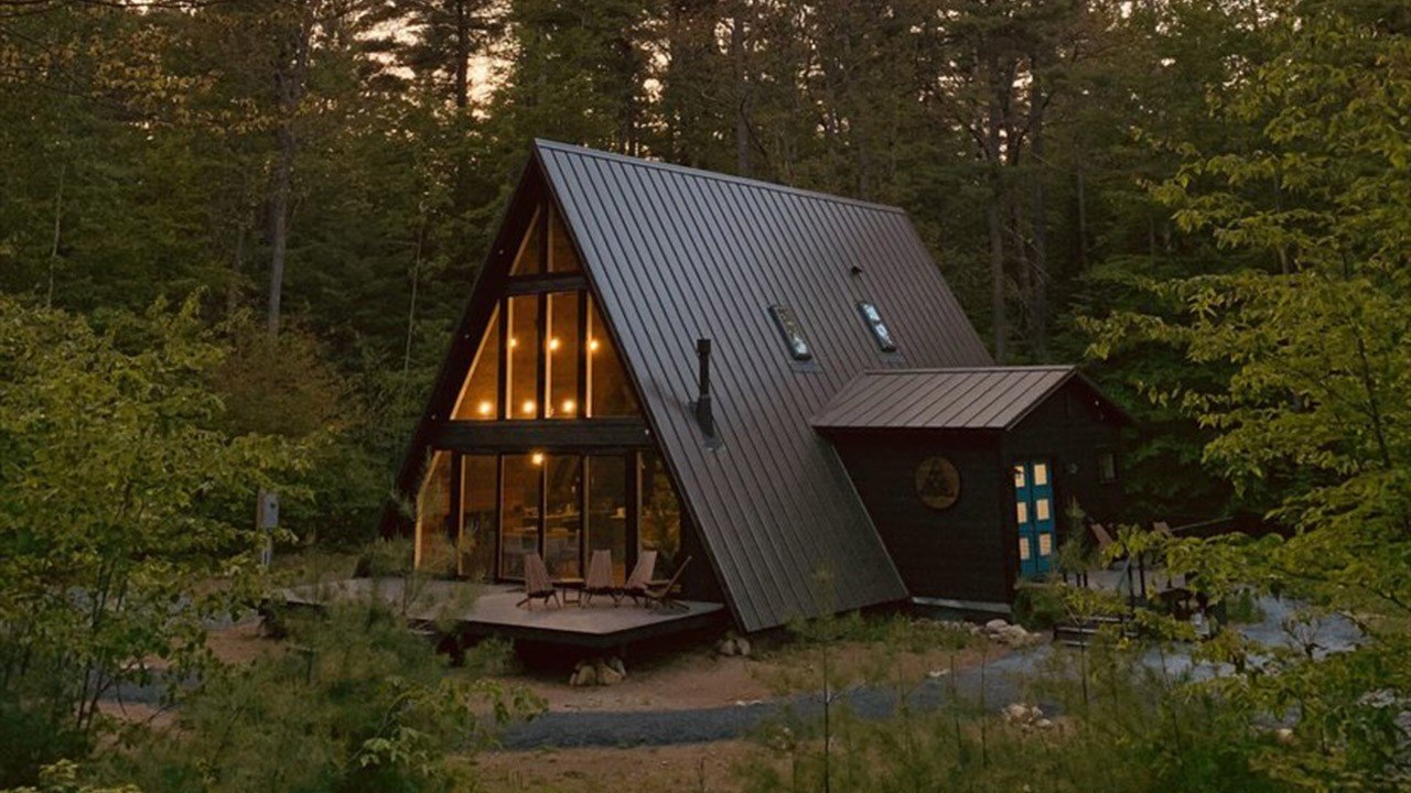 'We Built Our Dream A-Frame Home in the Adirondacks From the Ground Up ...