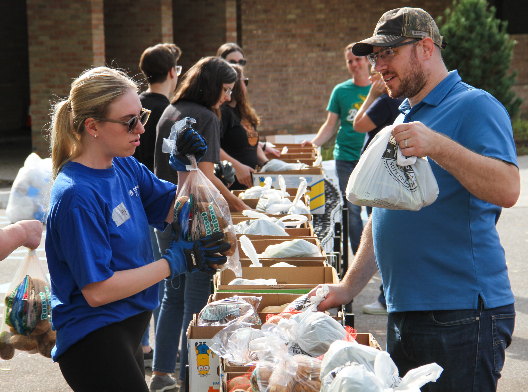 Free food distribution event in Midland on April 3