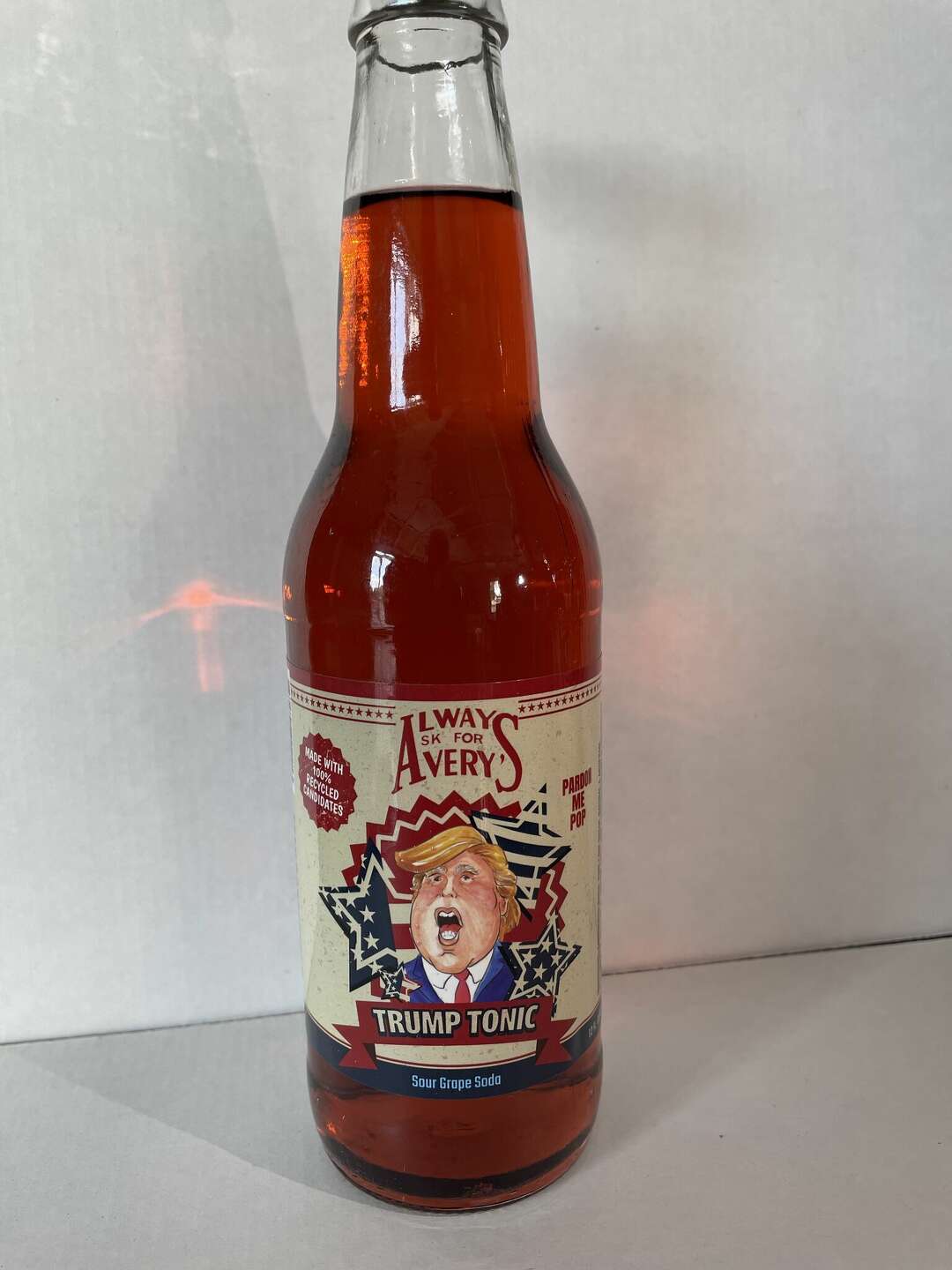 CT soda company Avery's selling sour grape-flavored Trump drink