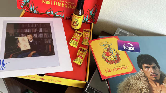 Omar Apollo and Taco Bell team up for Disha Hot sauce packets & vinyl