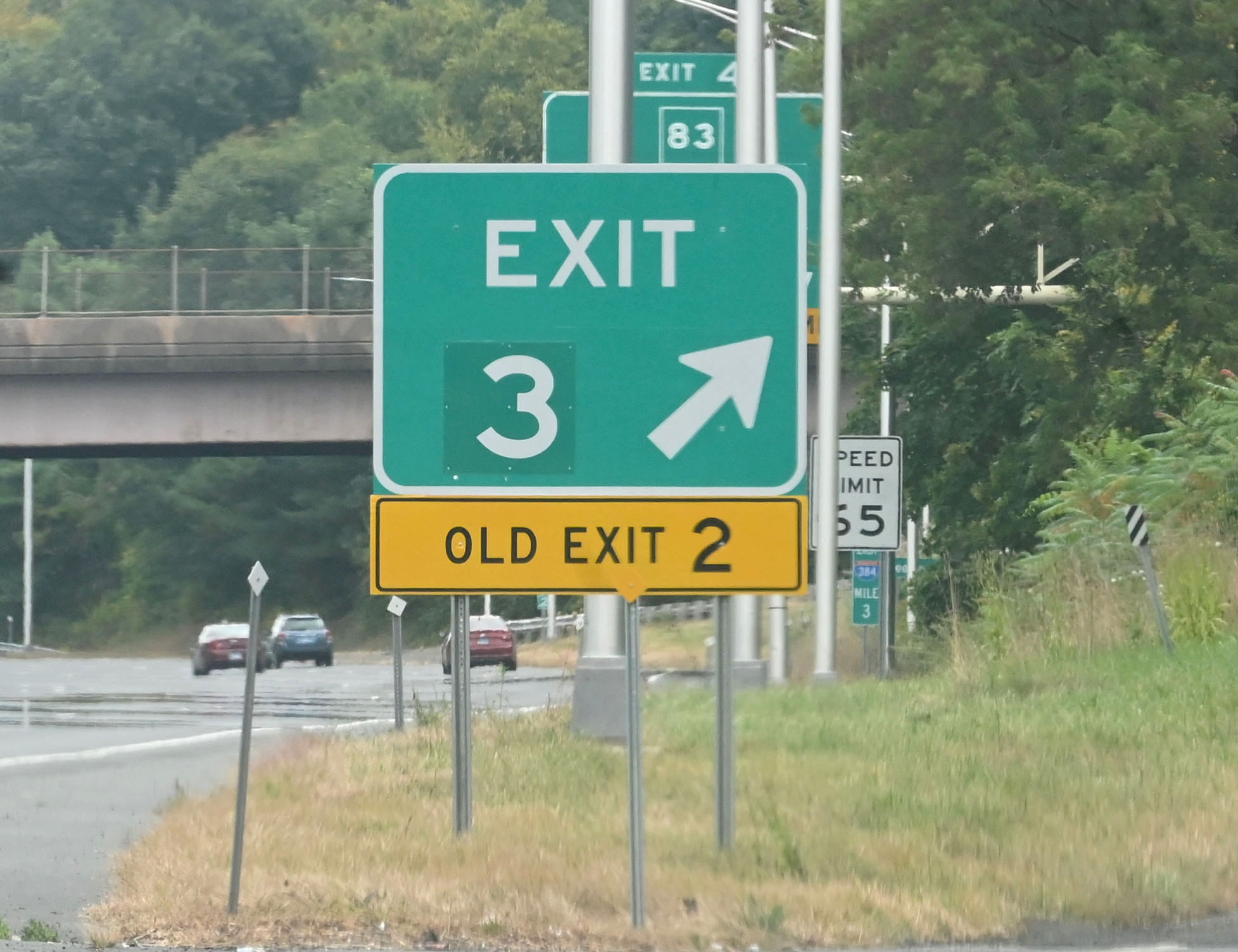 Highway Exit Road Signs
