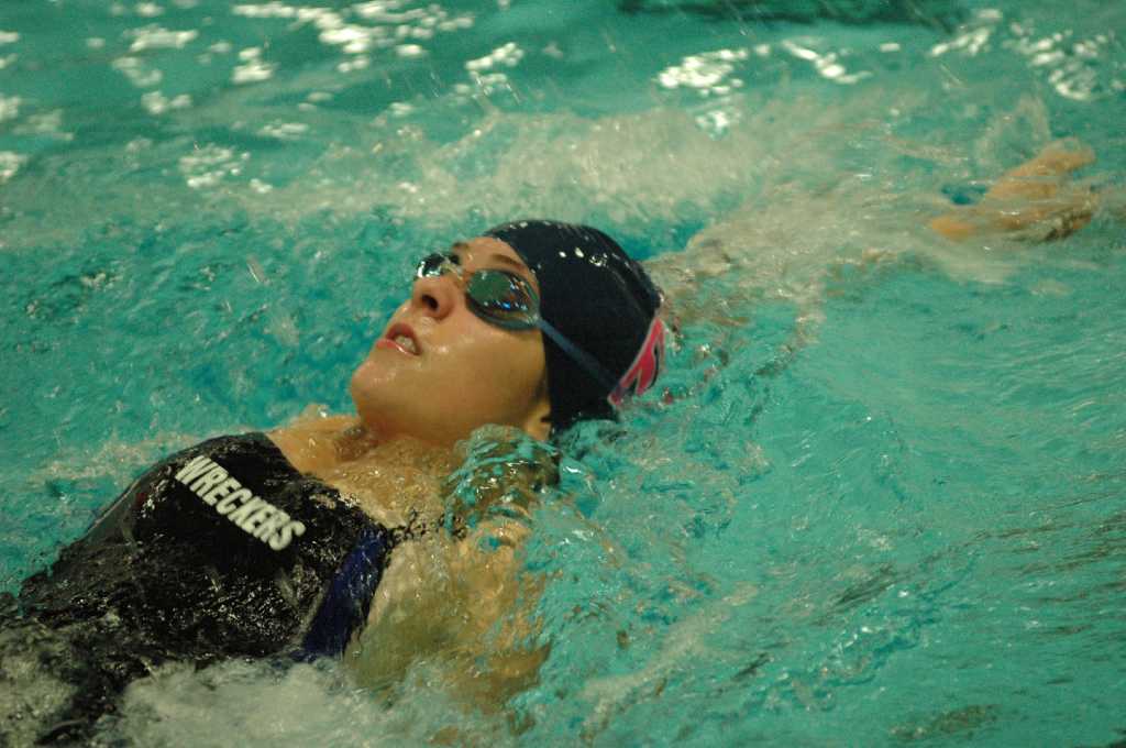 Staples girls swimming splits final two meets