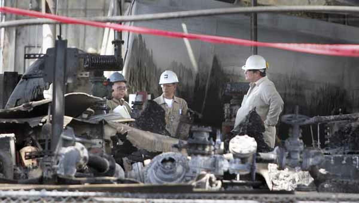 Refinery fire on South Side