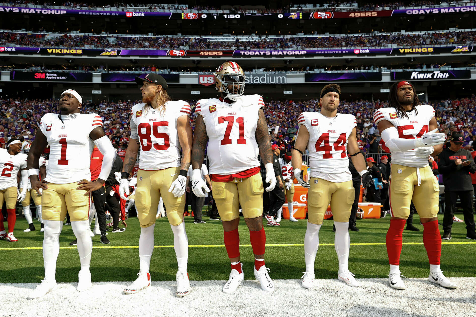 The 49ers' injury report continues to grow