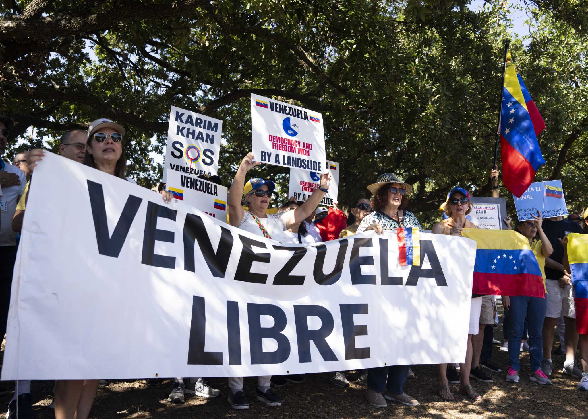 Houston Venezuelans protest recent election on day of global movement