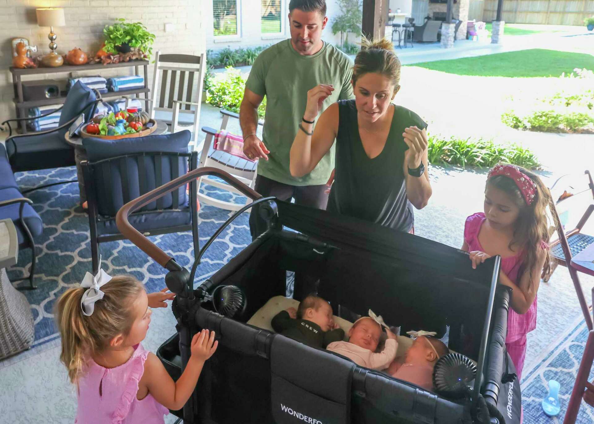 Friendswood 'spontaneous' triplets have set of identical twin girls