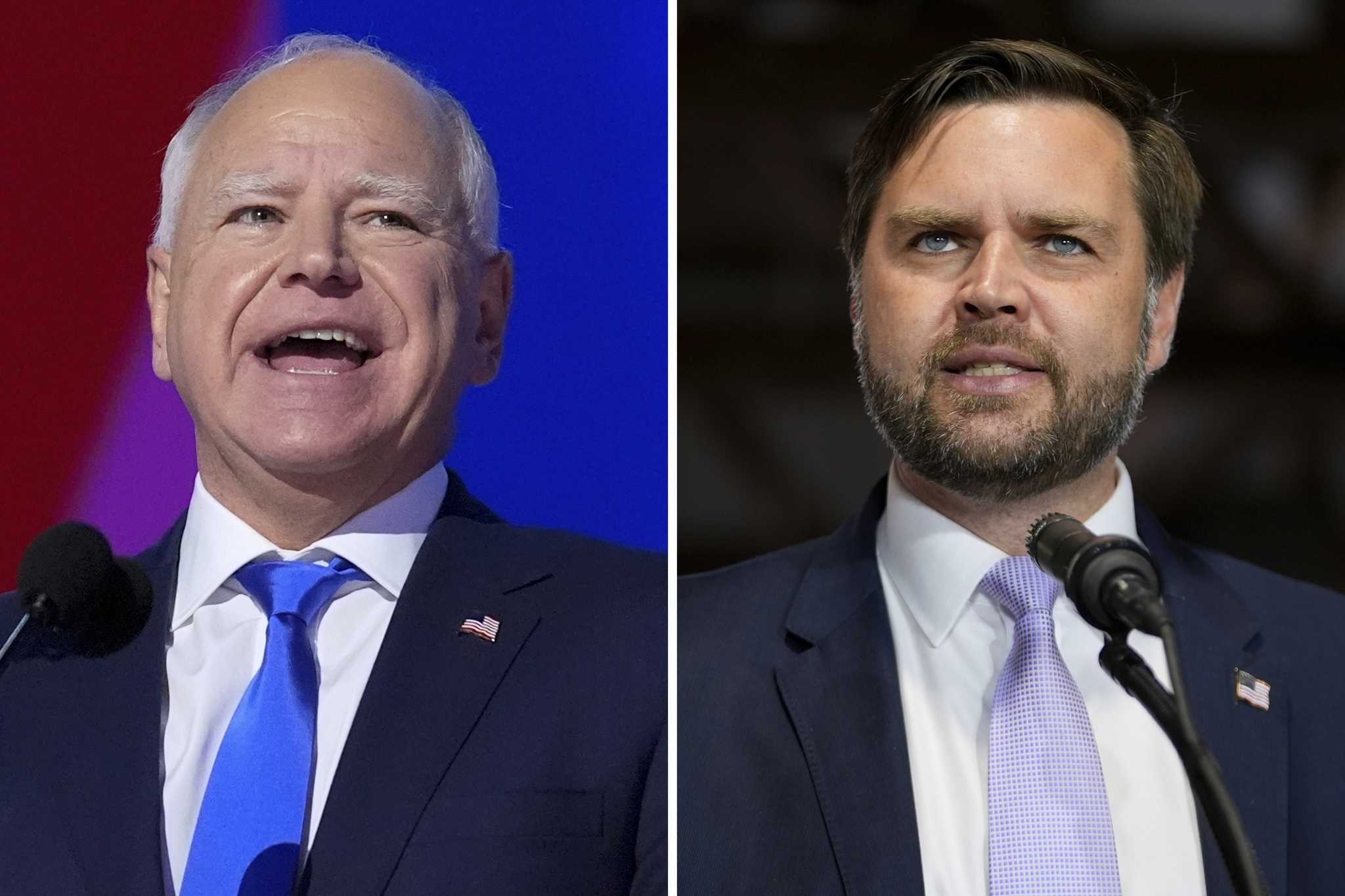 What do JD Vance's and Tim Walz's facial expressions say about them? What do JD Vance's and Tim Walz's facial expressions say about them?