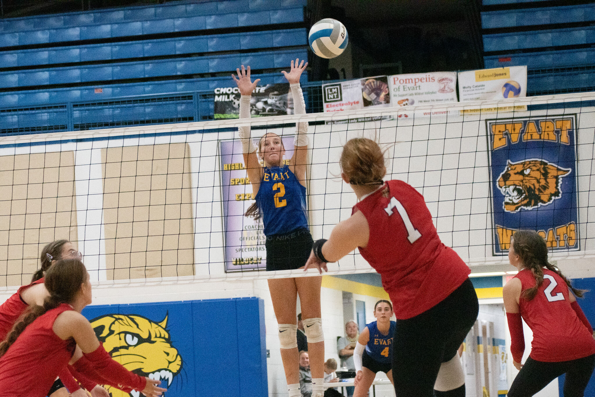 Evart volleyball rolls to straight sets win over Crossroads