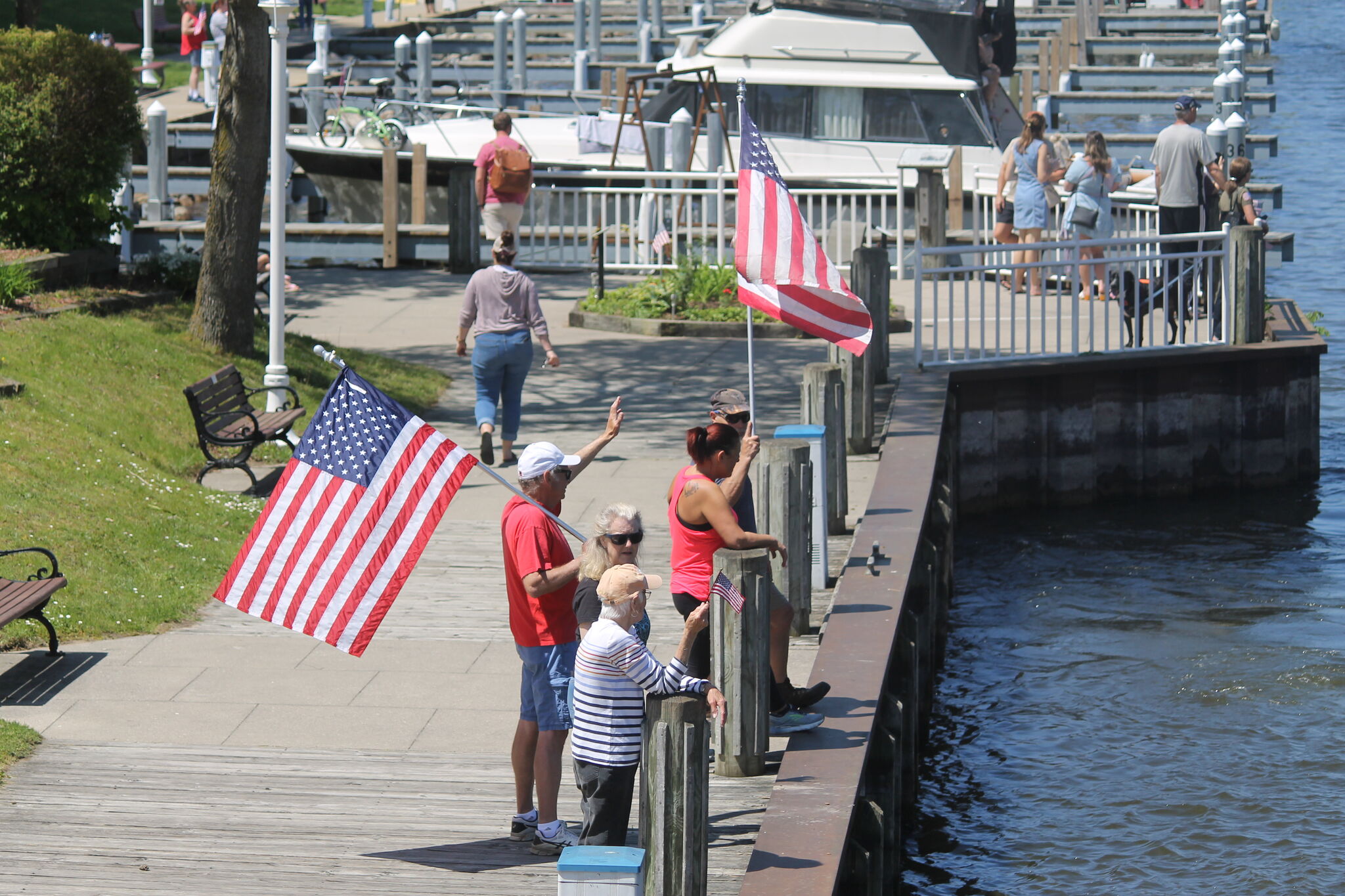 Manistee Riverwalk segment reopened to pedestrians